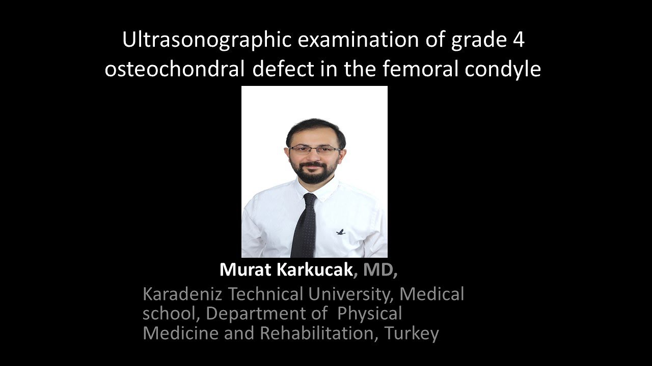 Ultrasonographic examination of grade 4 osteochondral defect in the ...