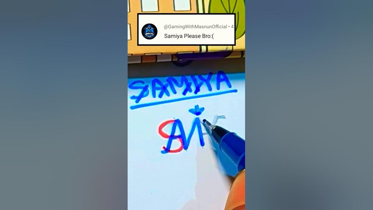SAMIYA Name Logo Design #art #trending #logodesign #viral #shorts - YouTube