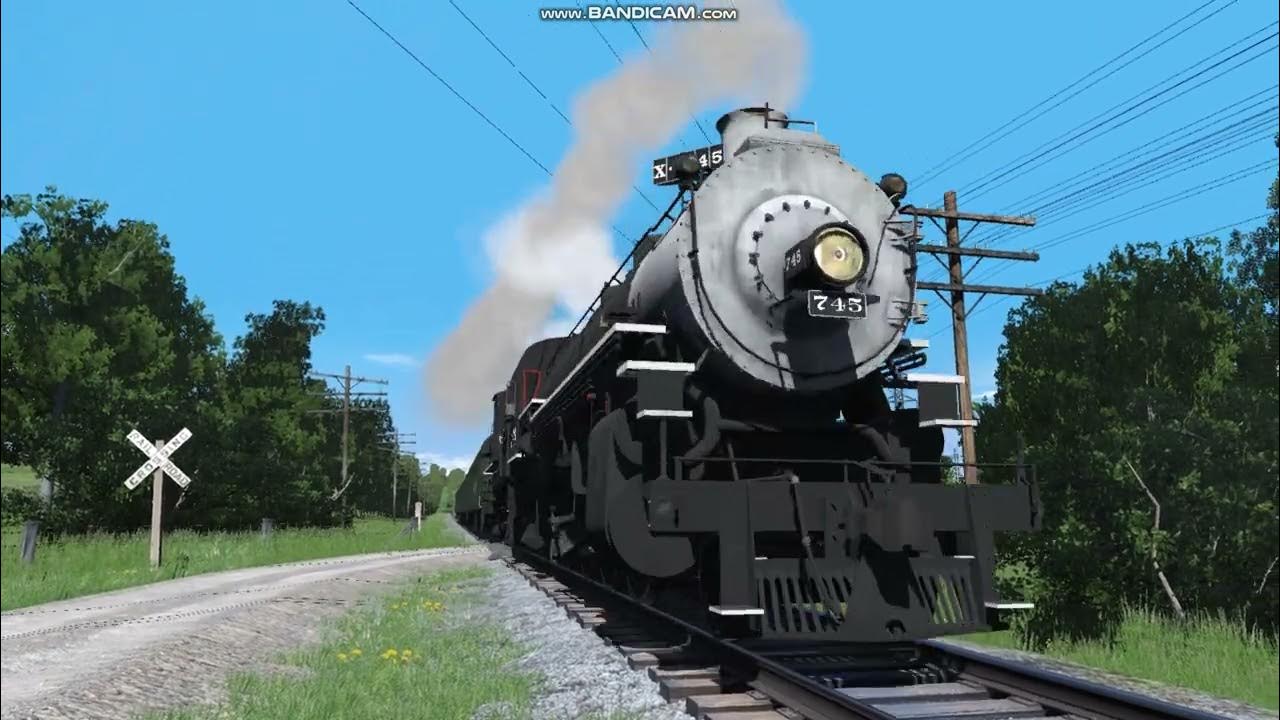 Southern Pacific 2-8-2 Mikado No 745 Heads a excursion thru the swamps of Louisiana next to a ...