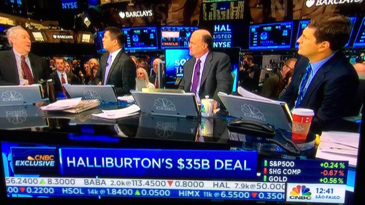 Halliburton CEO Dave Lesar on CNBC discussing the Baker deal - YouTube