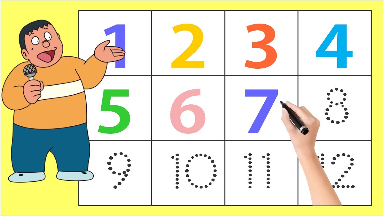 Counting Numbers | write and read numbers | 123 learning for kids | 1 ...