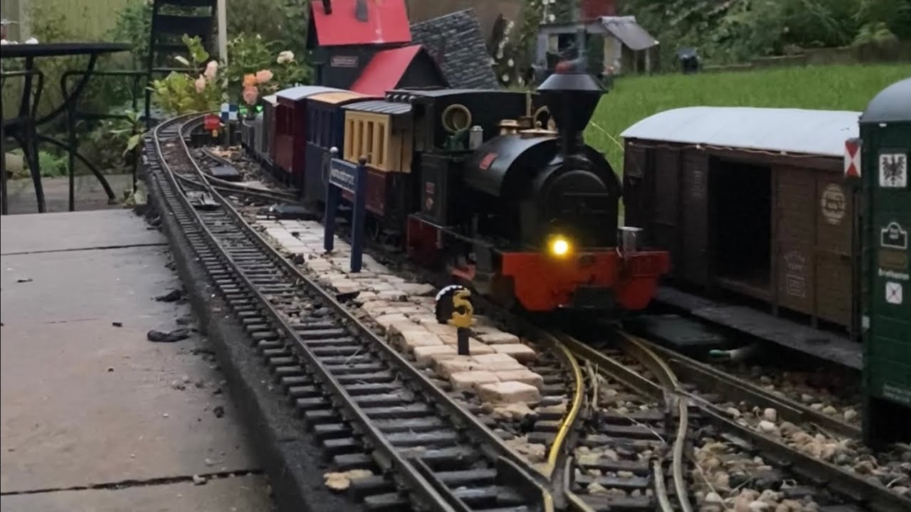 Steam push/pull passenger train - YouTube