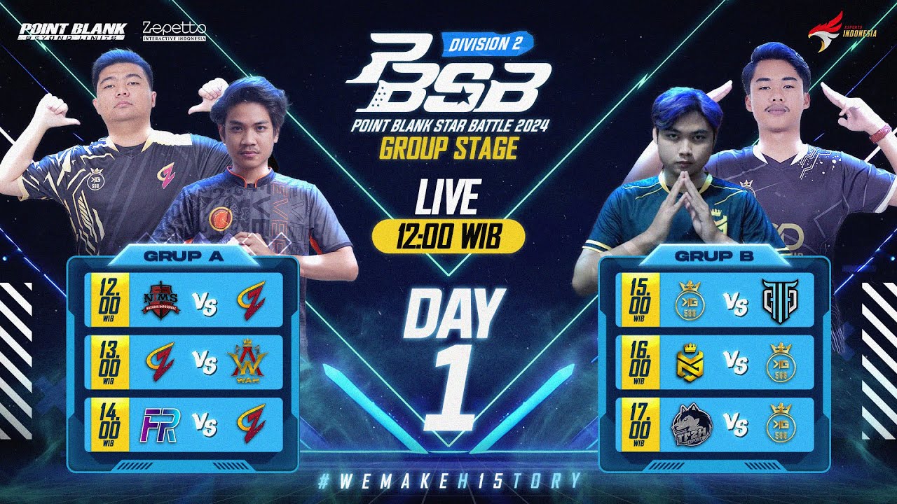 PBSB DIVISI 2 2024 - Day 1 (GROUP STAGE) - YouTube