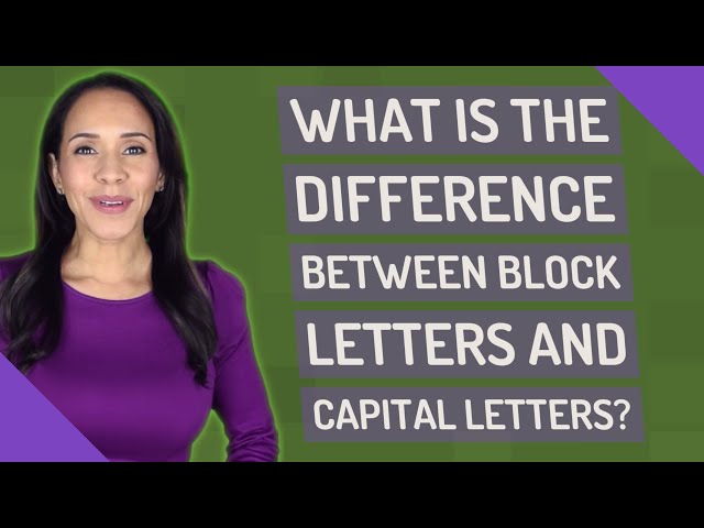 In Block Capitals Meaning - Infoupdate.org