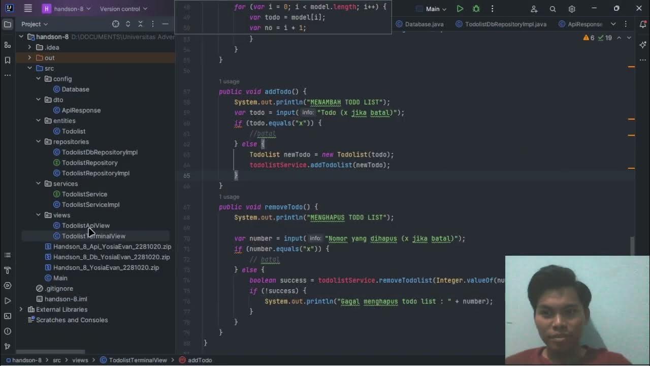 Final Chapter 1 - Refactoring & Database - YouTube