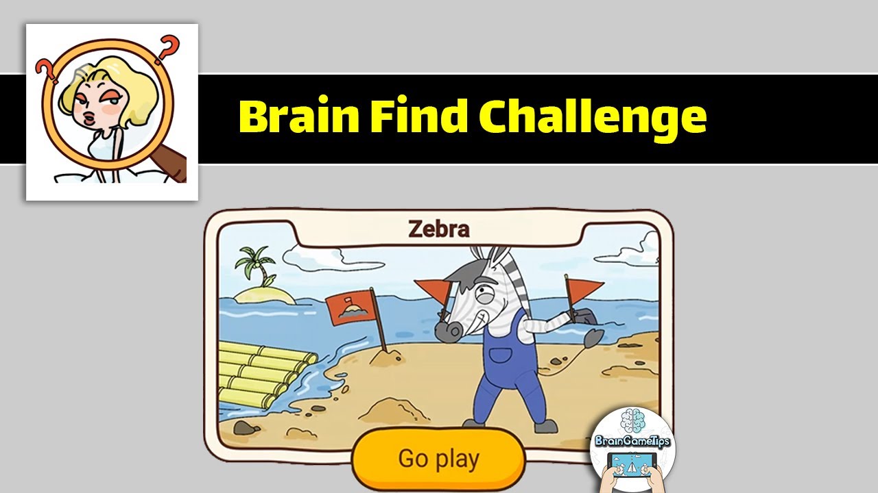 Brain Find Zebra Challenge Walkthrough - YouTube