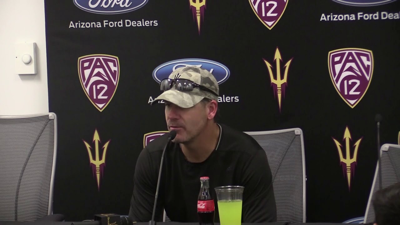 Rob Likens on ASU practice and Michigan State prep 09/04/2018 - YouTube
