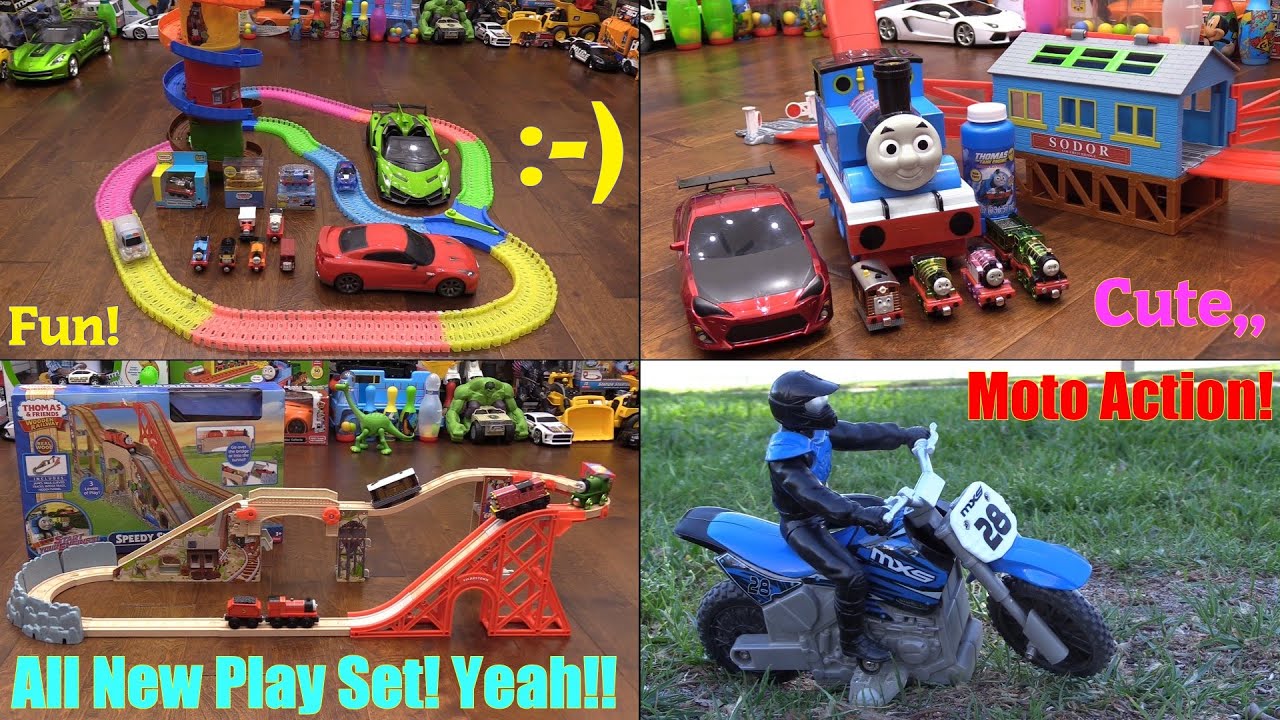 Thomas the Tank Engine & Friends, RC Car and Motorcycle, Swimming ...