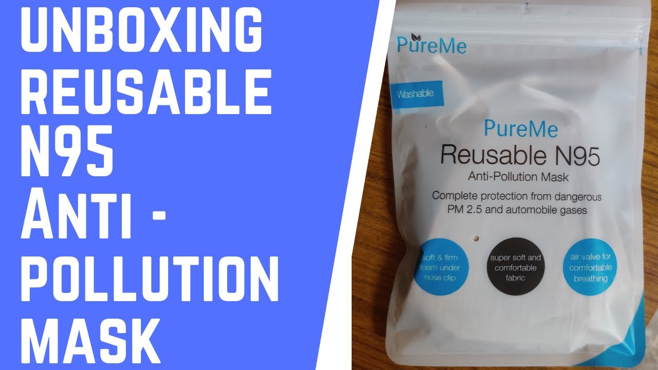 unboxing reusable N95 Anti - pollution mask from pure me - linen ...