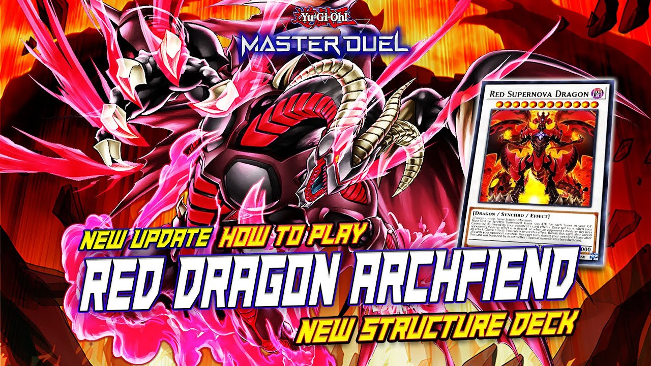 MASTER DUEL - HOW TO PLAY! STRUCTURE DECK RED DRAGON ARCHFIEND - NEW ...