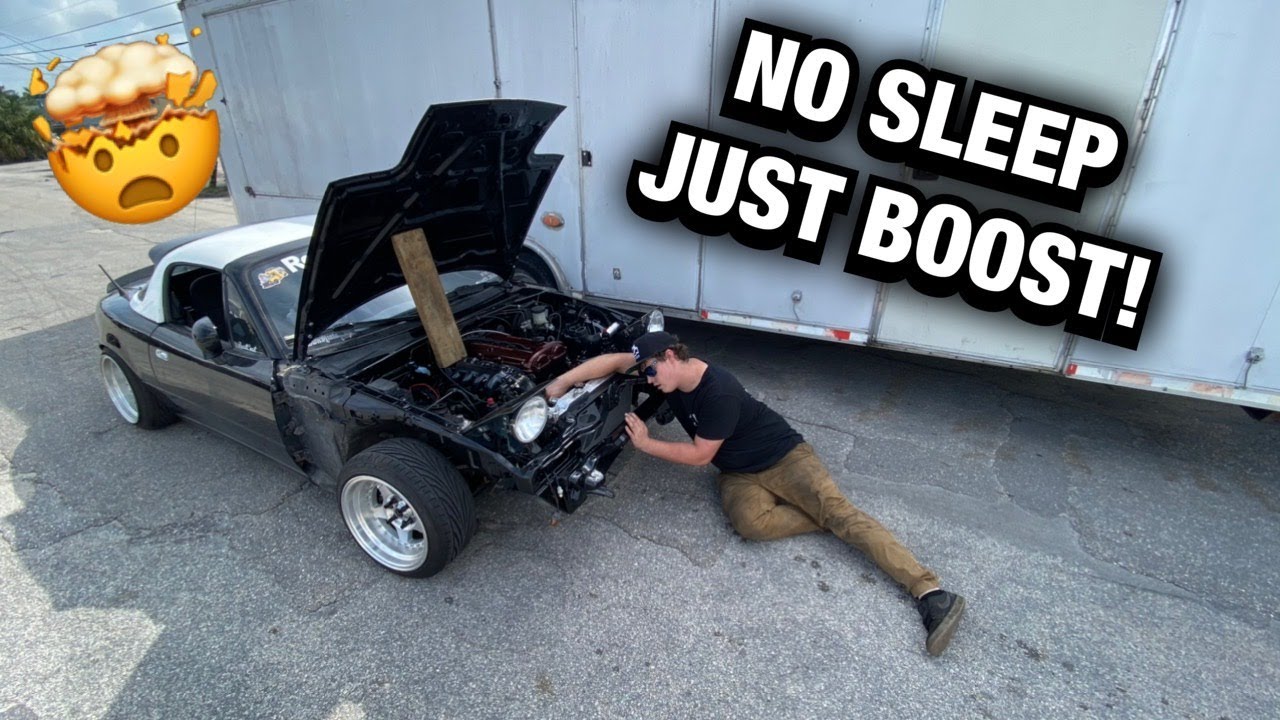24 HOUR CHALLENGE, FINISHED THE RICER MIATA! - YouTube
