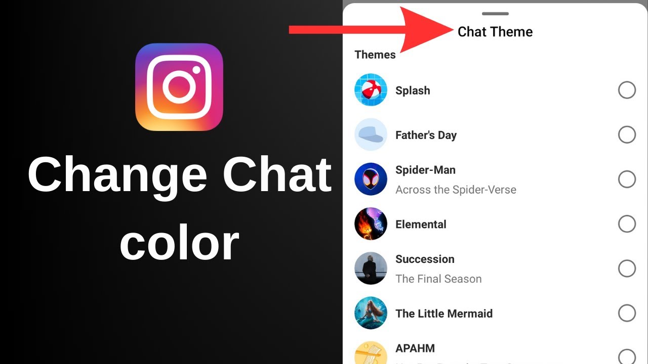 How to Change Instagram Chat/Message Color IOS & Android - YouTube