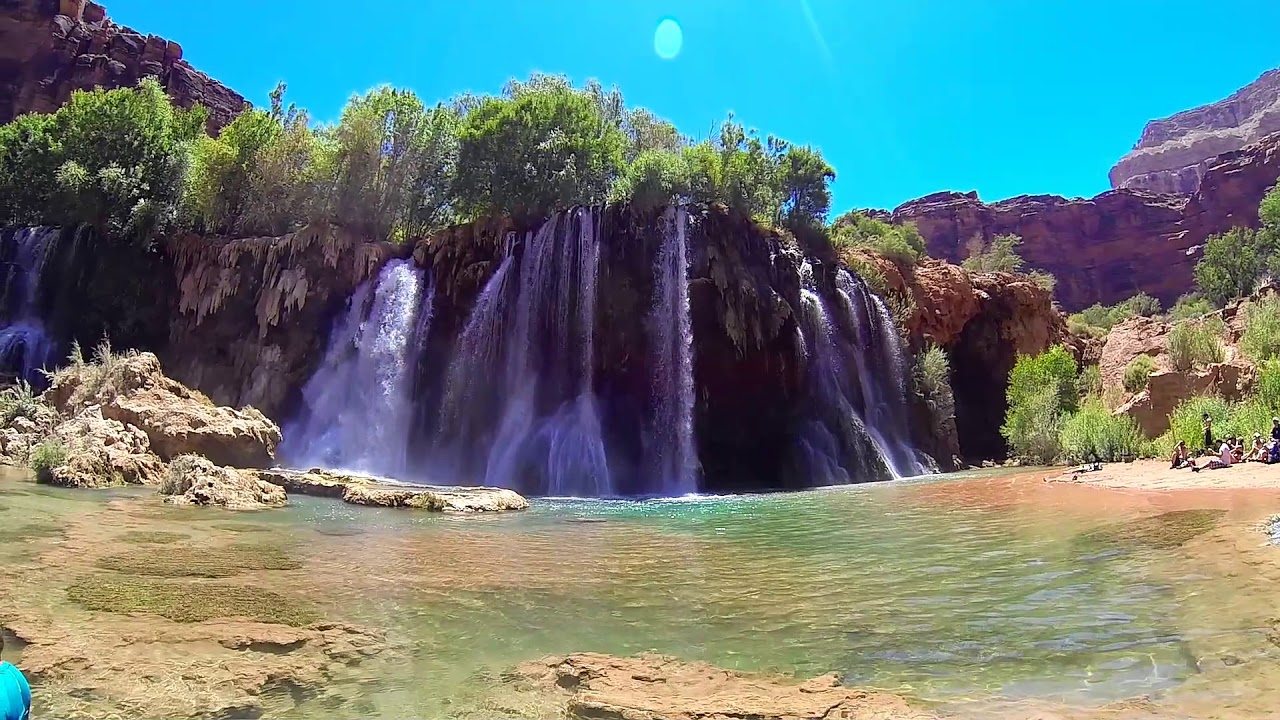 Fifty Foot Falls at Havasupai - YouTube