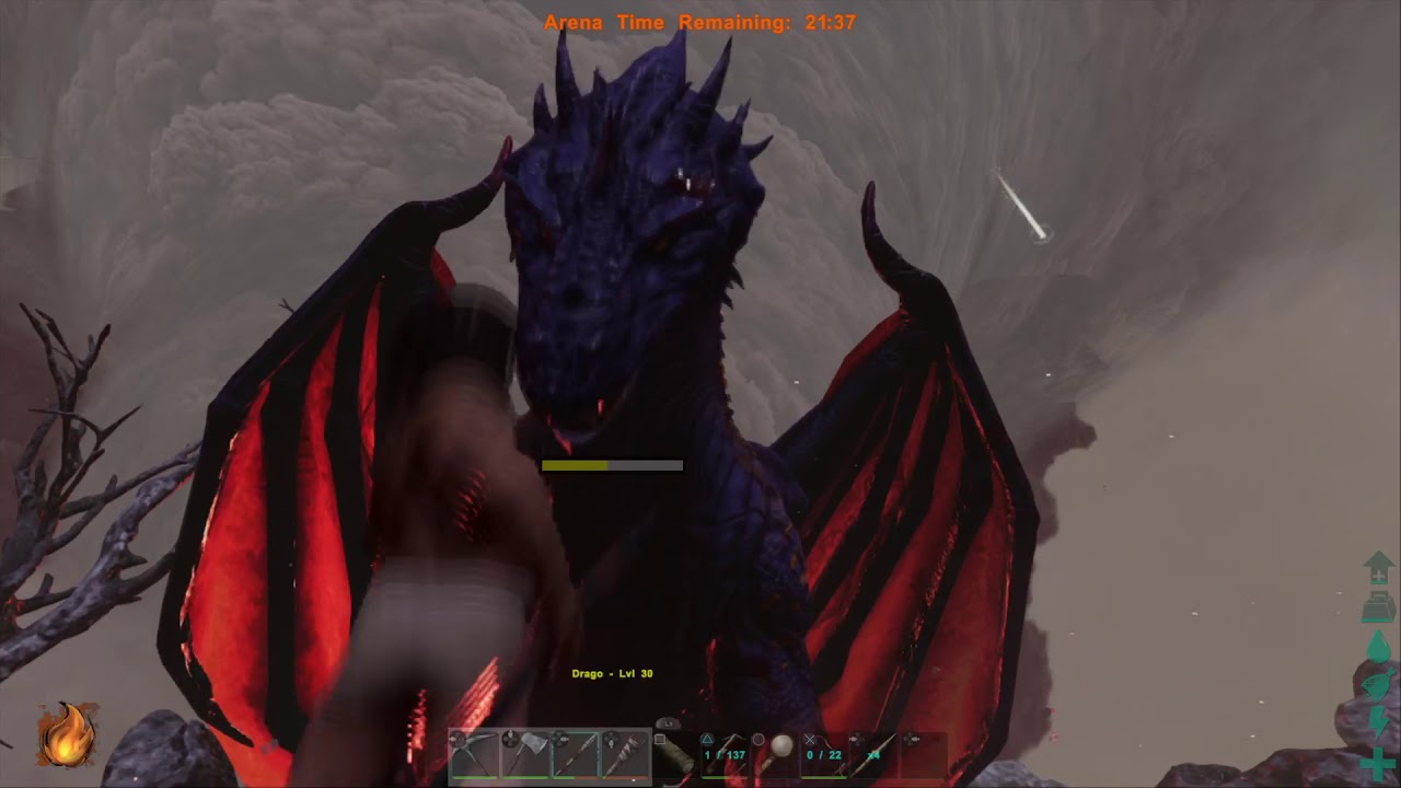ARK: Survival Evolved_ DRAGON BOSS FIGHT - YouTube