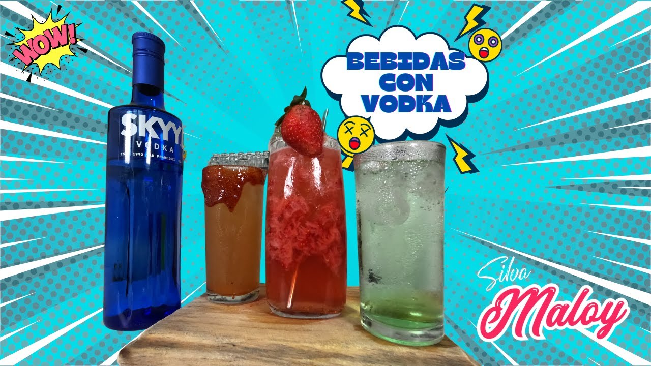 BEBIDAS CON VODKA | como preparar bebidas con vodka - YouTube