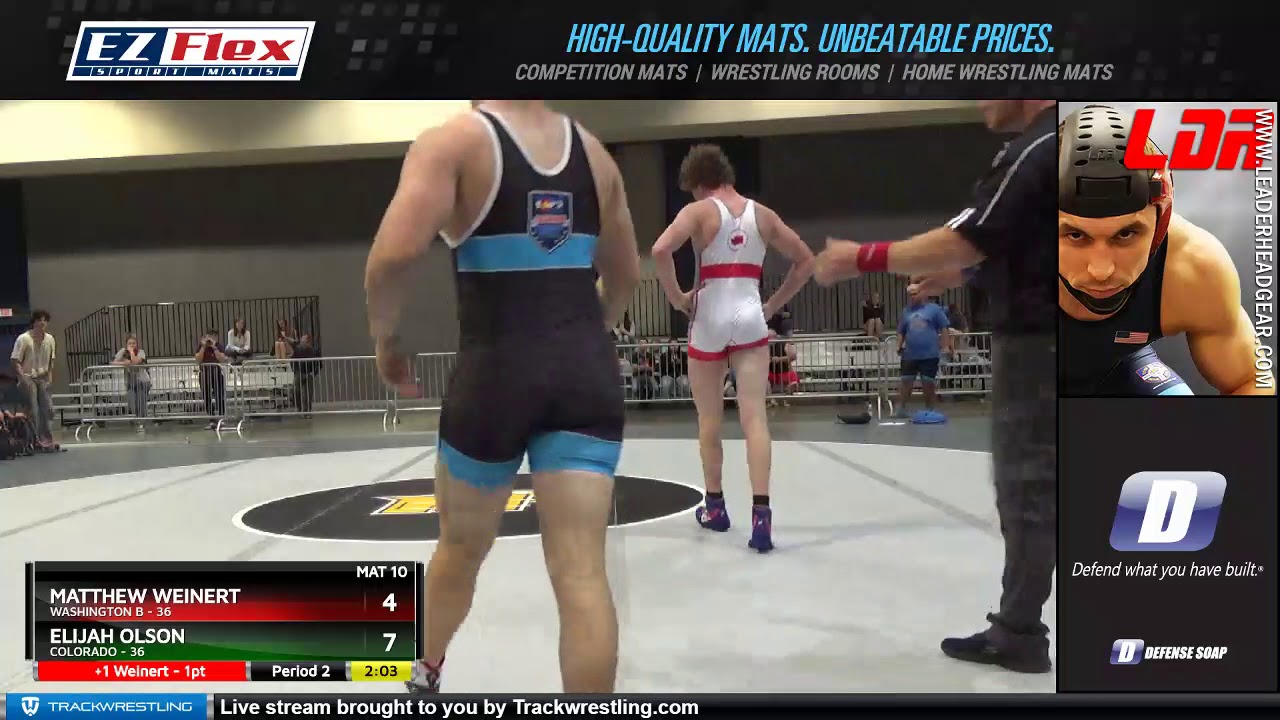 Mat 10 195 Matthew Weinert Washington B Vs Elijah Olson Colorado - YouTube