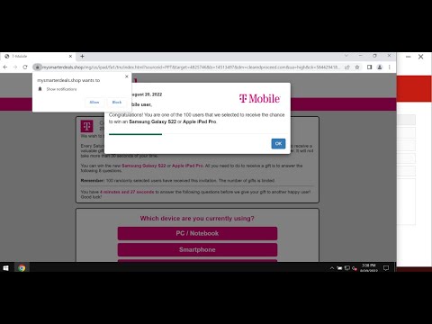Mysmarterdeals.shop T-Mobile Customer Reward Program scam removal ...