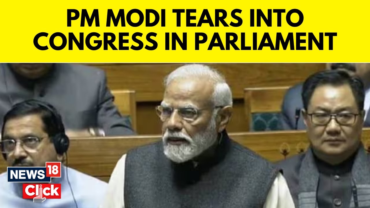 PM Modi Speech | PM Modi In Parliament | PM Goes All Guns Blazing On ...