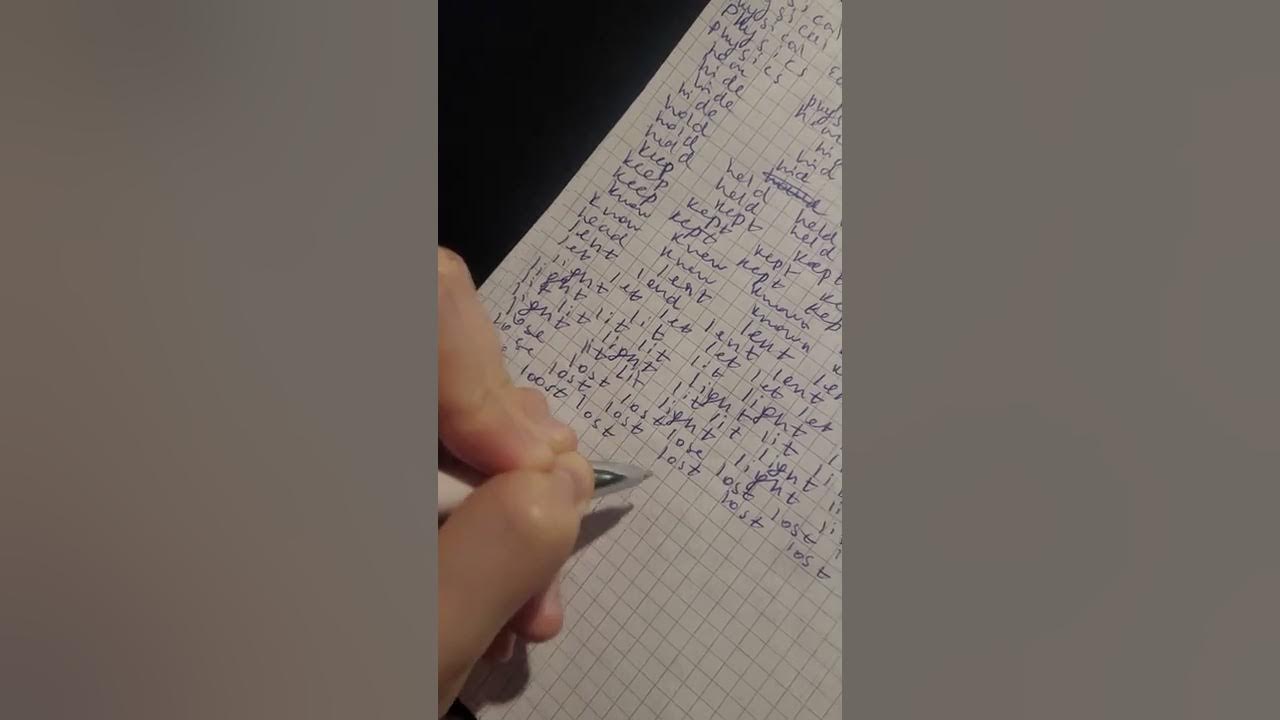 Asmr writing NO TALKING - YouTube