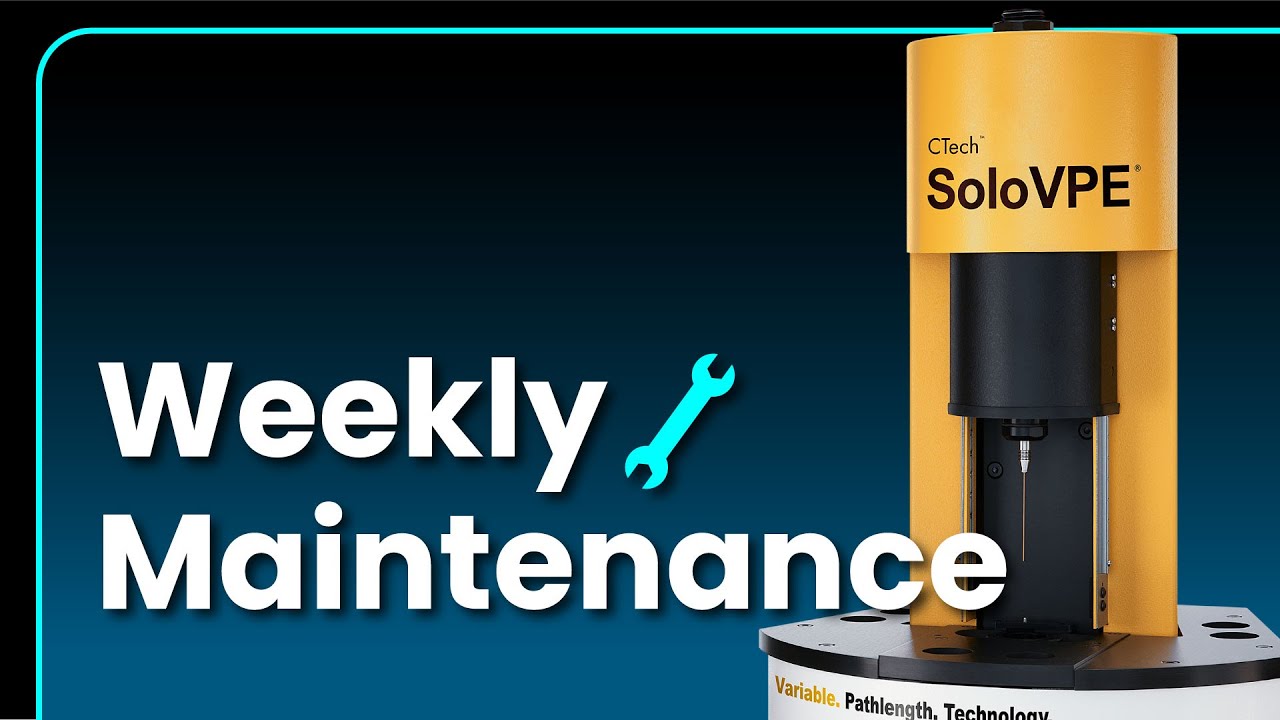 CTech SoloVPE System - Weekly Maintenance - YouTube