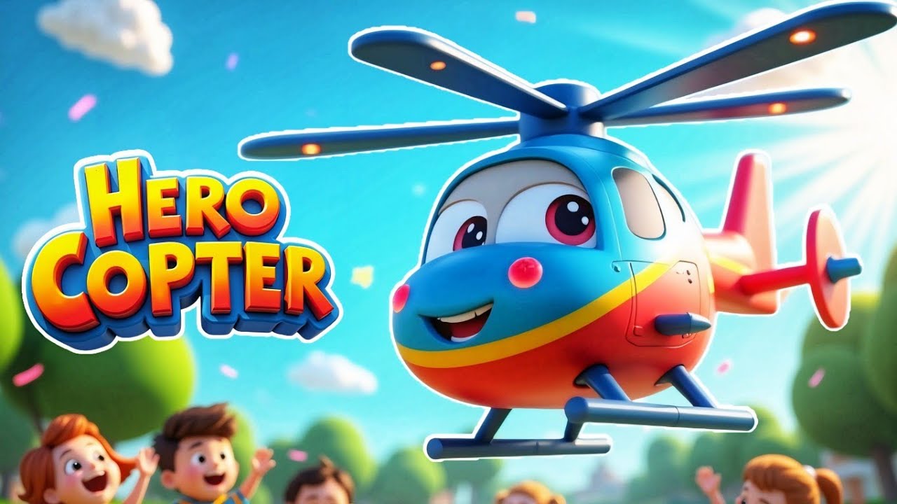 SuperHero Helicopter 🚁 | Hero-Copter | Cartoon Nursery Rhymes & Kids ...