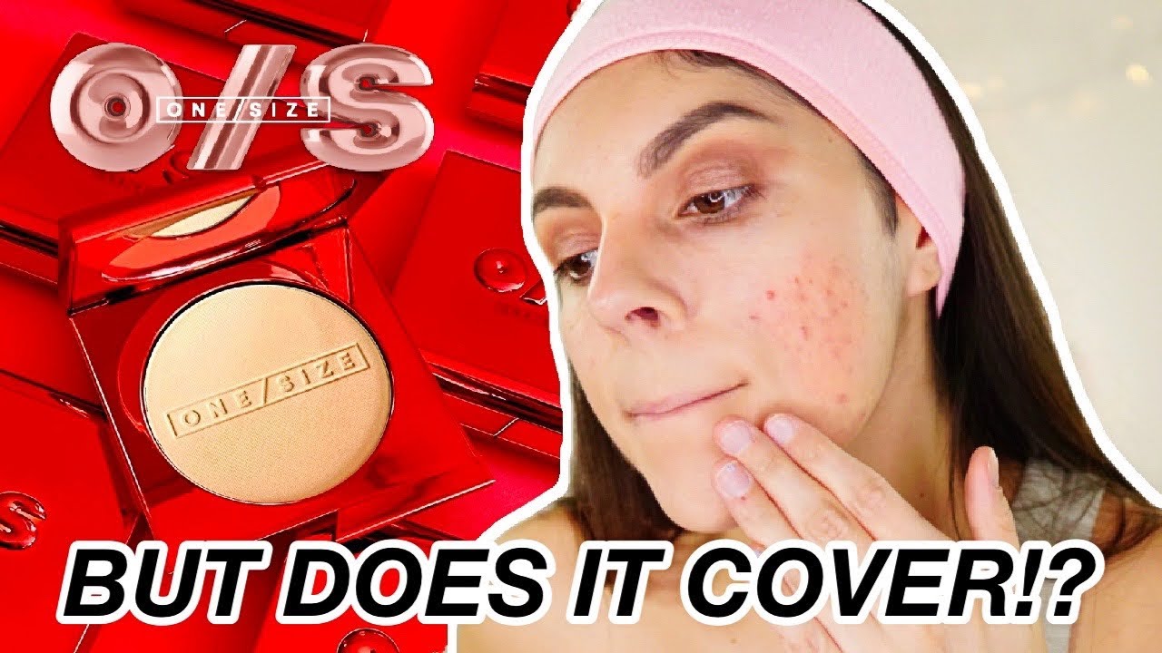 PATCH CITY?! | ONE/SIZE Turn Up The Base Powder Foundation on ACNE ...
