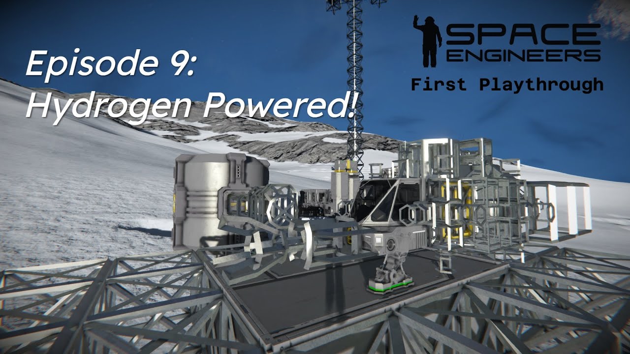 Start of a Hydrogen Powered Ship! Space Engineers Survival - Episode 9 ...
