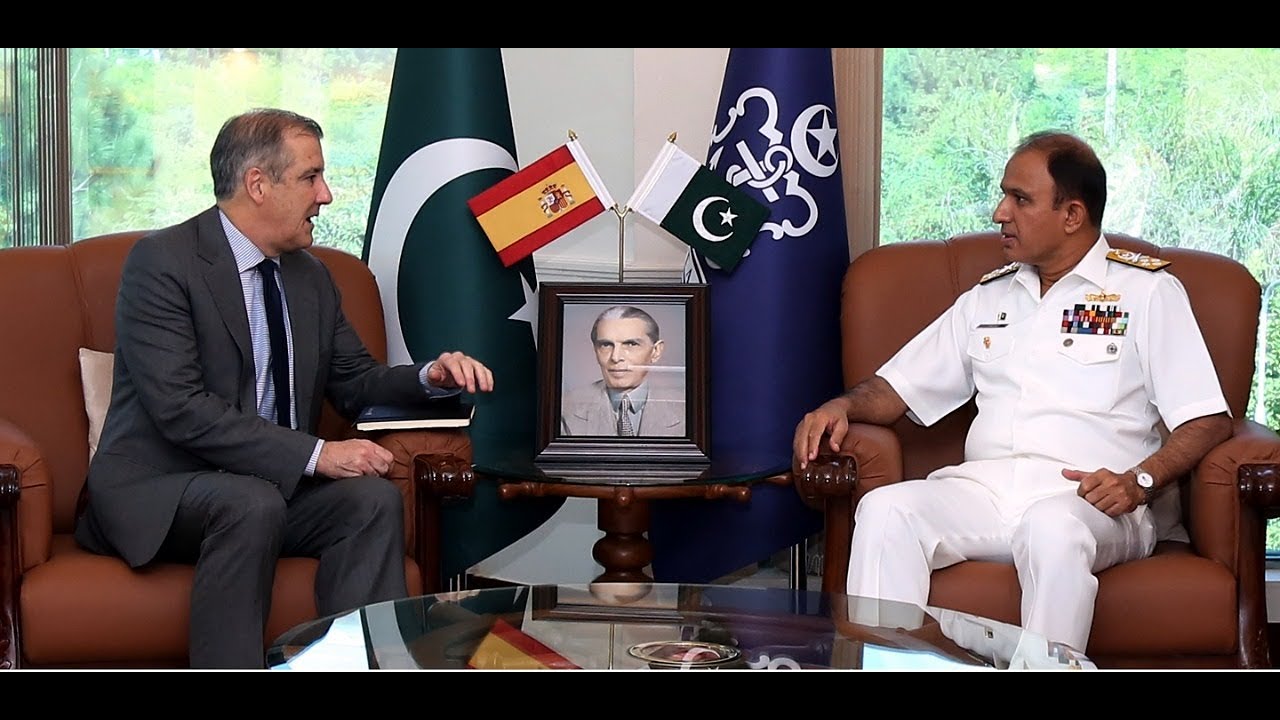 CNS Adm M Amjad Khan Niazi call on with H.E Mr Jose A de Ory Amb of the ...