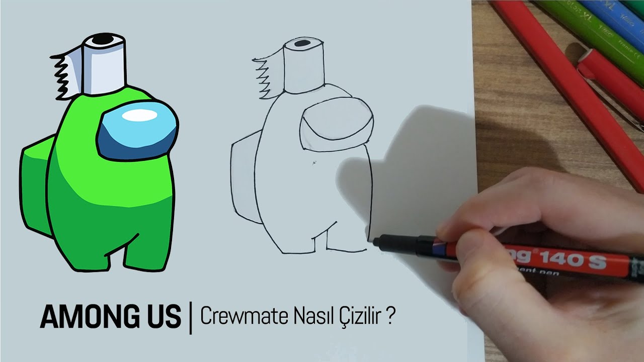 Among Us | Oyun Karakteri Crewmate Nasıl Çizilir - How to draw Crewmate ...