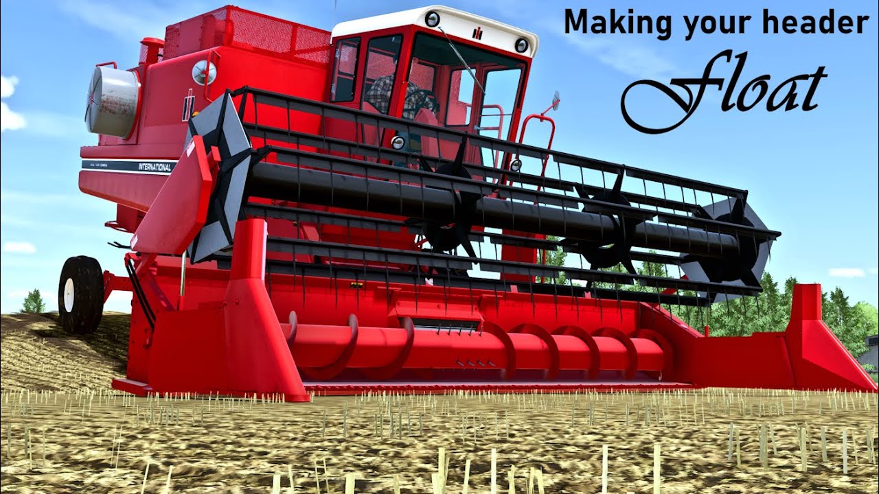 FS22 - Making your header float - YouTube