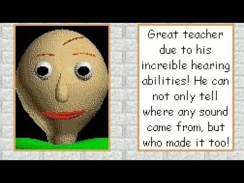 Playing Baldi's Basics (yes I know it isn't popular anymore but idc so ...