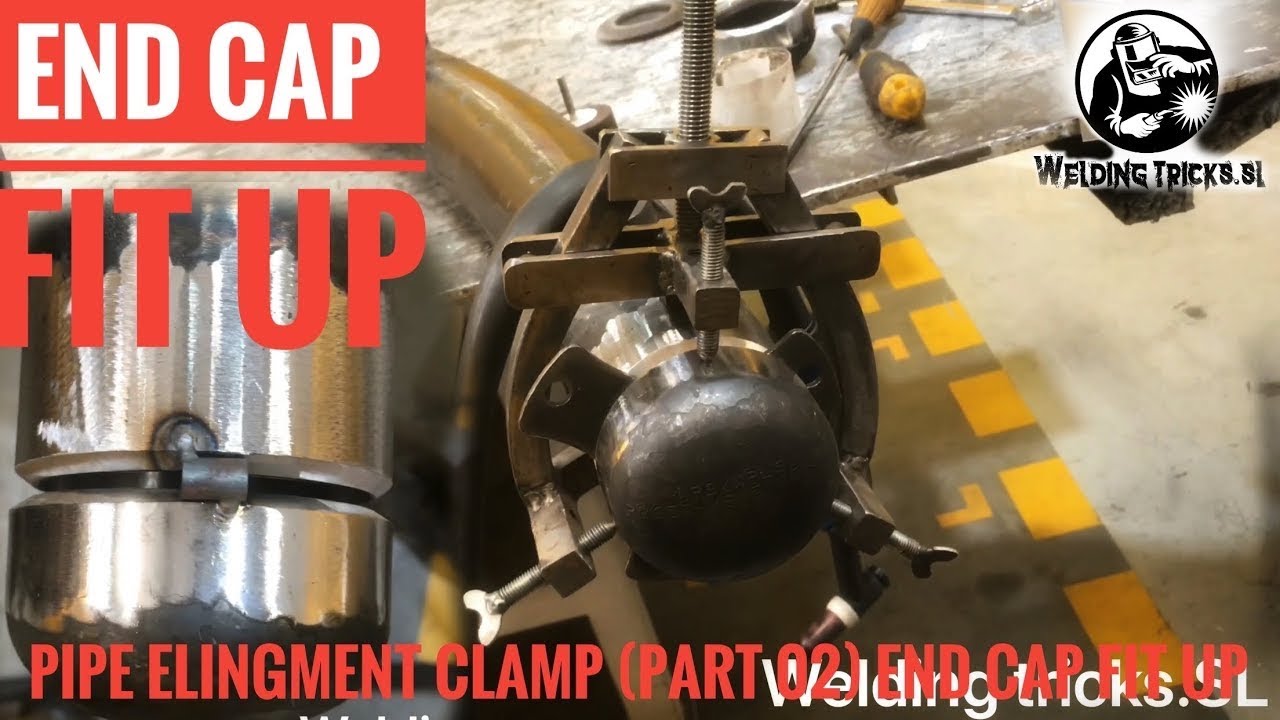 the Pipe fit-up clamp (part 02) end cap fit up - YouTube
