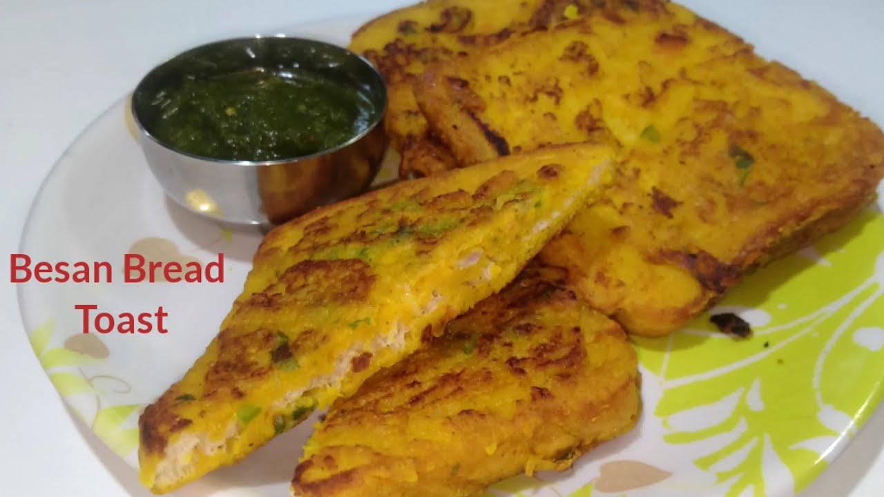 Besan Bread Toast।।Very quick & delicious Besan bread toast recipe in ...