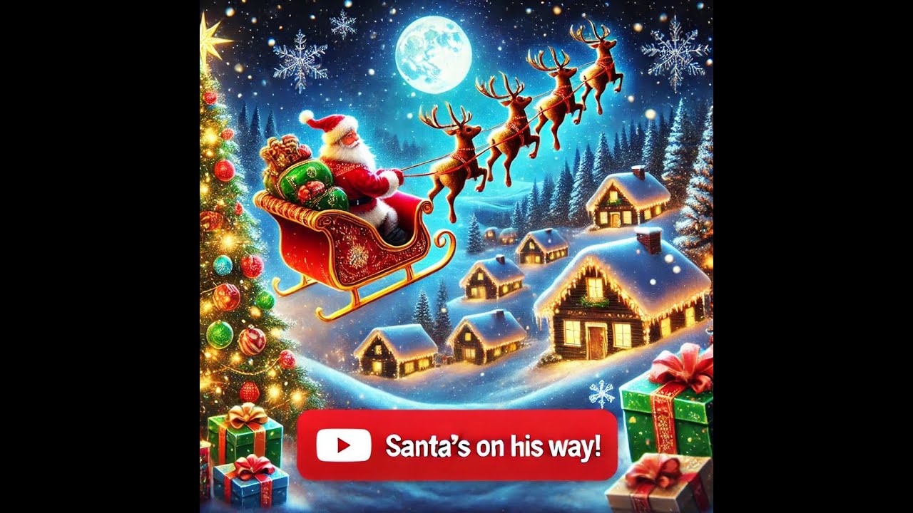 Santa's on His Way | Magical Christmas Song for Kids 🎅 Ho Ho Ho ...