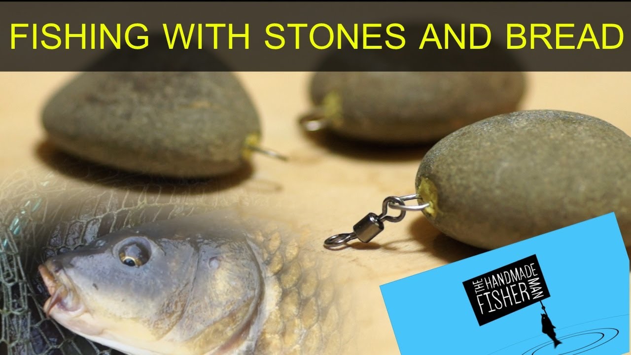 Fishing with bread and stones - YouTube