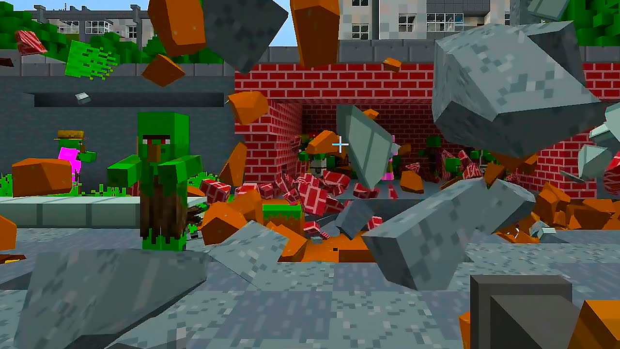 Minecraft Epic Ragdoll | ryona for Garage Zombies - YouTube