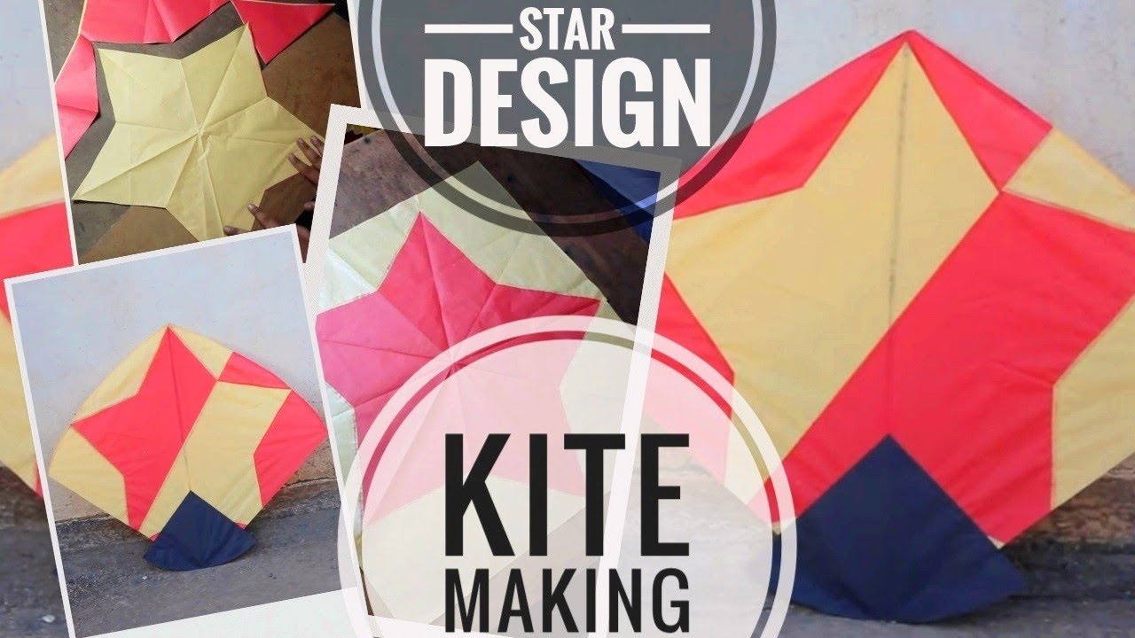 Star Design Kite Making - KITES KORNER - YouTube