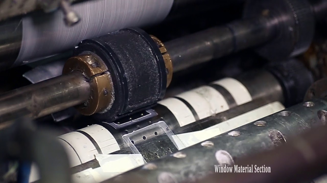 How envelopes are made Fully Automated WINPAQ - YouTube