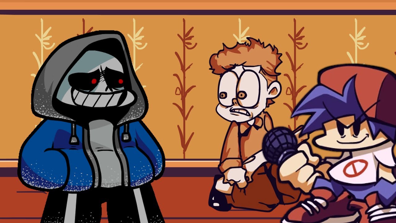 FNF The Curious Cat but Sans and Boyfriend sings it ( Vs Gorefield mod ...