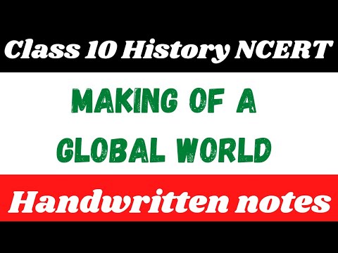 The making of a global world class 10 history Chapter-3 |Full chapter ...