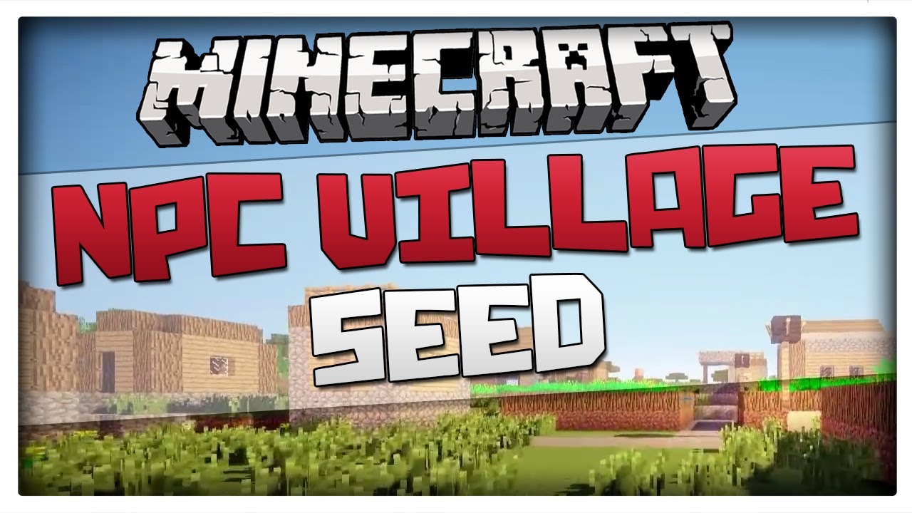 Minecraft Seeds - Spawn INSIDE NPC Village Seed! Village Seed 1.8.7 / 1 ...