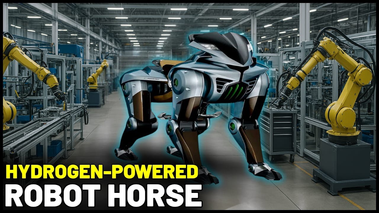 KAWASAKI UNVEILS HYDROGEN-POWERED ROBOT HORSE THAT CONQUERS ALL TERRAINS! - YouTube