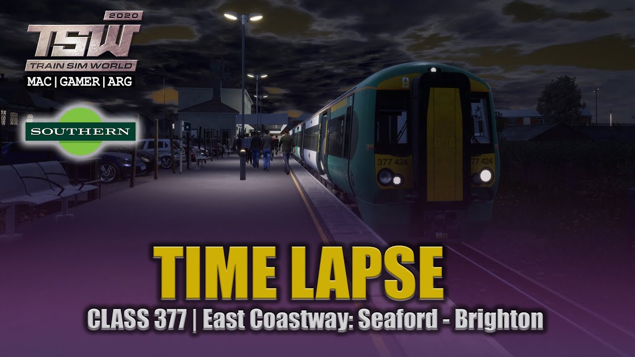 TSW | TIMELAPSE | CLASS 377 | East Coastway: Seaford - Brighton | Train ...