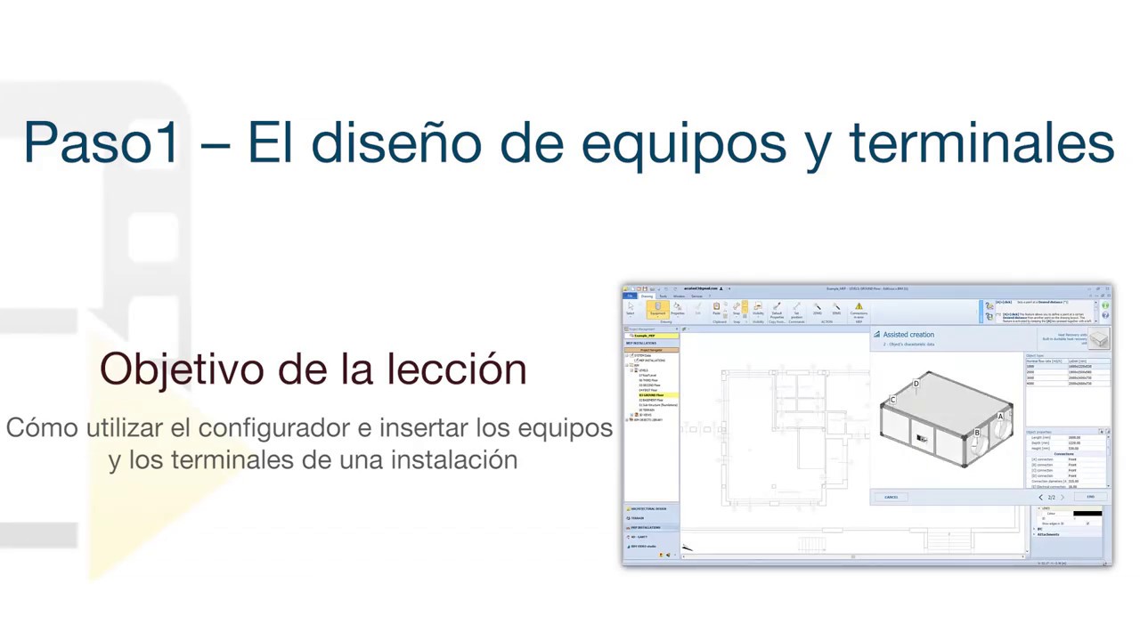 Tutorial de Edificius-MEP - Paso 1 – El diseño de equipos y terminales - ACCA software - YouTube