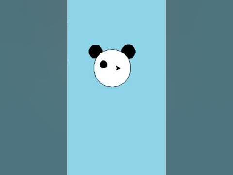 Python turtle graphic-Panda face drawing - YouTube