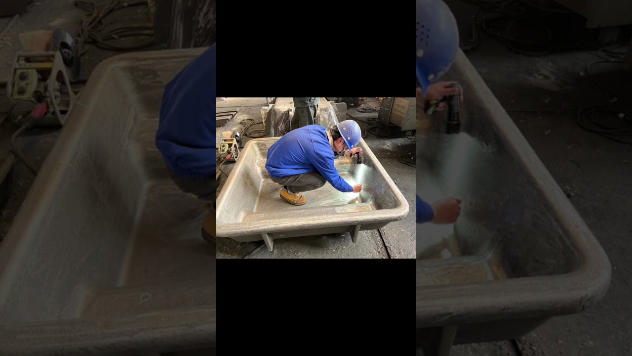 Aluminum casting sows QC before packing - YouTube