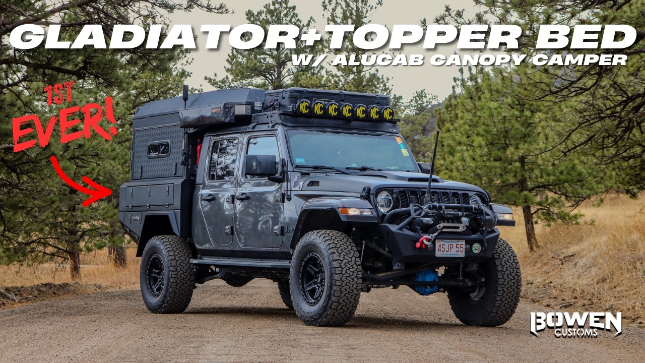 1ST EVER Bowen Customs Topper Bed on a Jeep Gladiator! - YouTube