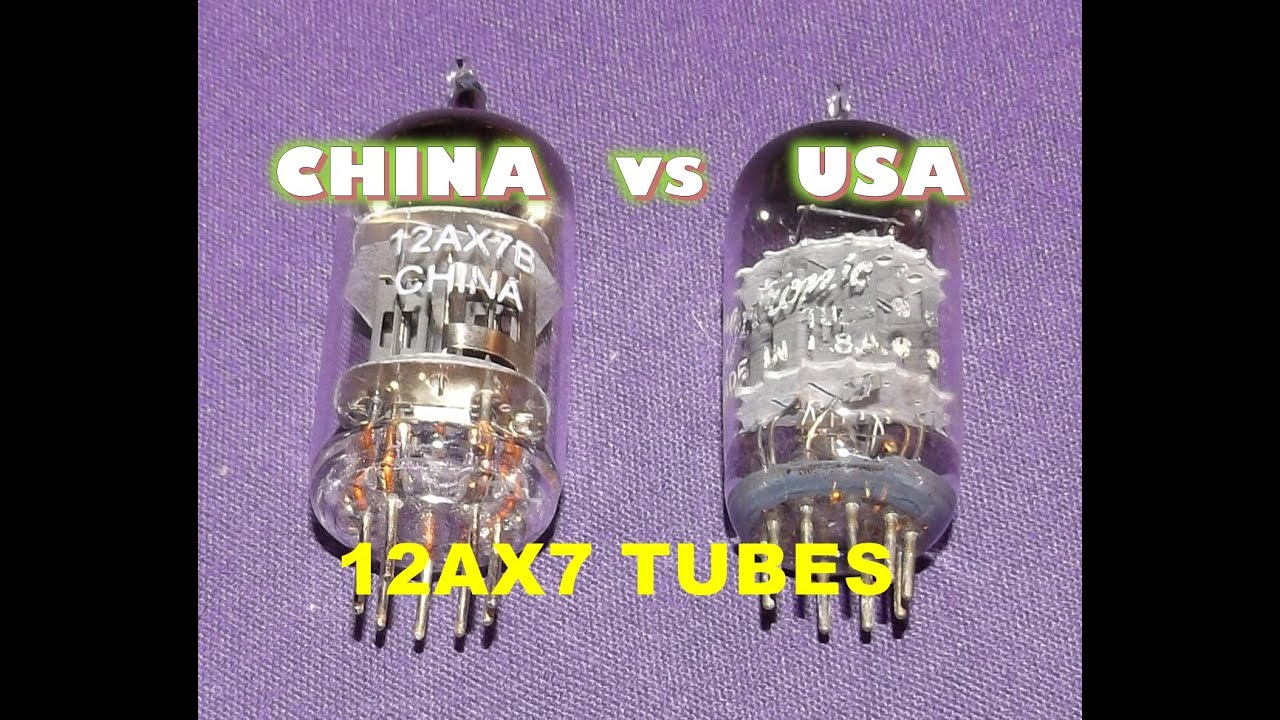 SHUGUANG CHINA 12AX7 vs GE USA 12AY7 Tube Tone Comparison - YouTube