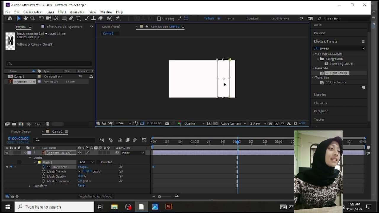 TUTORIAL MEMBUAT LOGO MUDAH DI AFTER EFFECT - YouTube