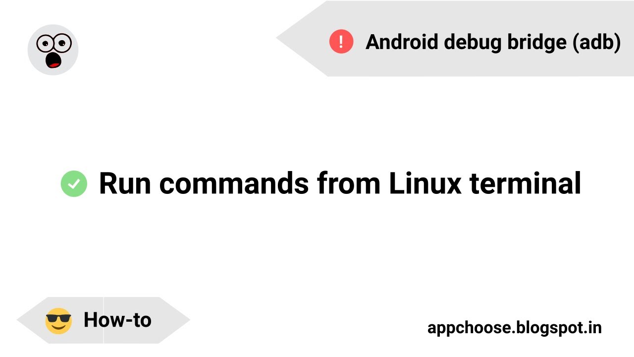 Run ADB commands from linux terminal - YouTube